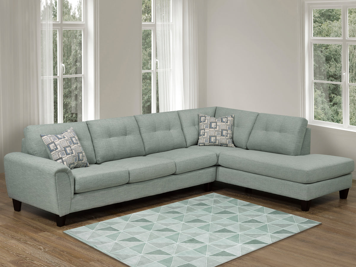Truffle Sage Green Sectional - Made In Canada – Super Deal Furniture ...