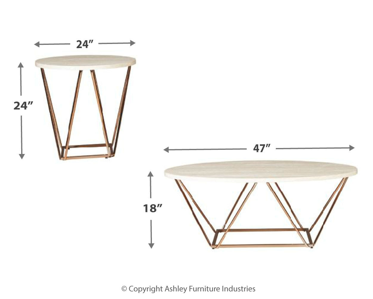 Tarica - Coffee Table Set - T385-13 - Ashley Furniture – Super Deal ...